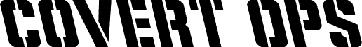 Covert Ops 3D Regular font | Fonts2u.com