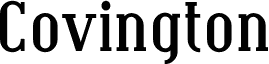 Covington Exp Bold font