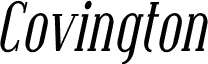 Covington font
