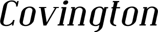 Covington font