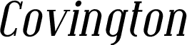 Covington Exp Italic font | Fonts2u.com