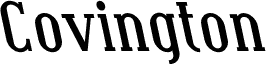Covington font