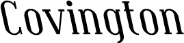 Covington font