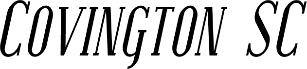 Covington SC Cond Italic font | Fonts2u.com