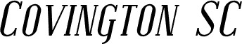 Covington SC Cond Italic font | Fonts2u.com