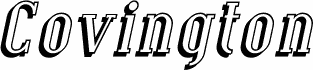 Covington font