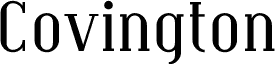 Covington Cond Bold font | Fonts2u.com
