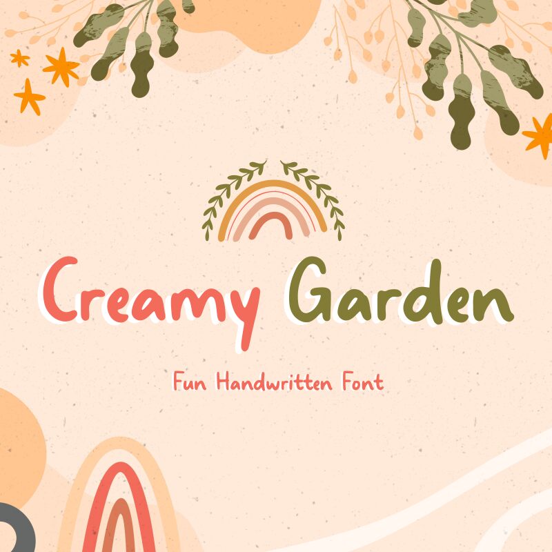 Creamy Garden font