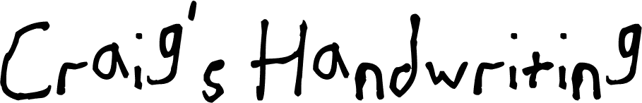 Craig's Handwriting font | Fonts2u.com