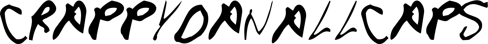 CrappyDanAllCaps font | Fonts2u.com
