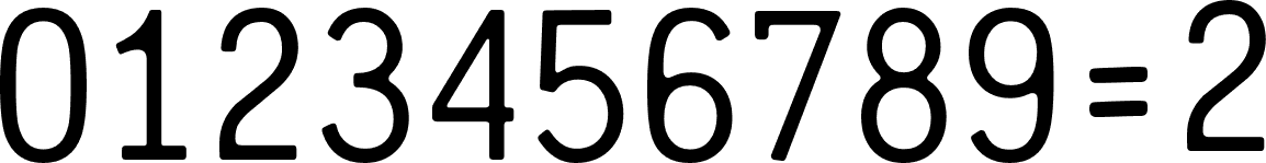 CrashNumberingGothic font | Fonts2u.com