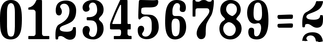 CrashNumberingSerif font | Fonts2u.com