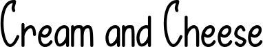 Cream and Cheese Thin 字体 | Fonts2u.com