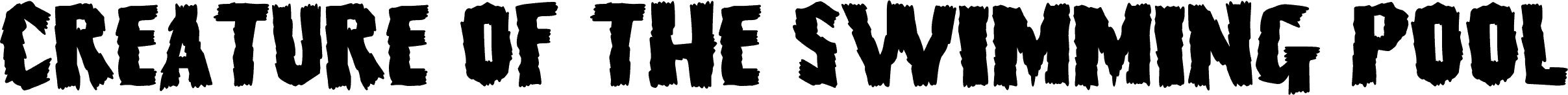 Creature of the swimming pool font | Fonts2u.com
