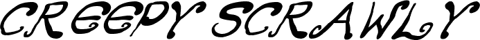 Creepy Scrawly font | Fonts2u.com