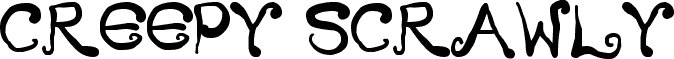 Creepy Scrawly Italic font | Fonts2u.com