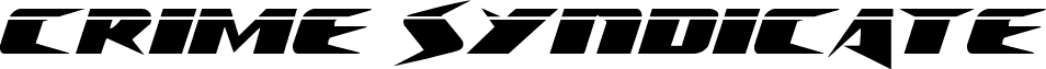 Crime Syndicate Regular font