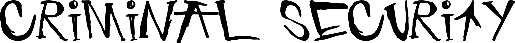 criminal security font | Fonts2u.com