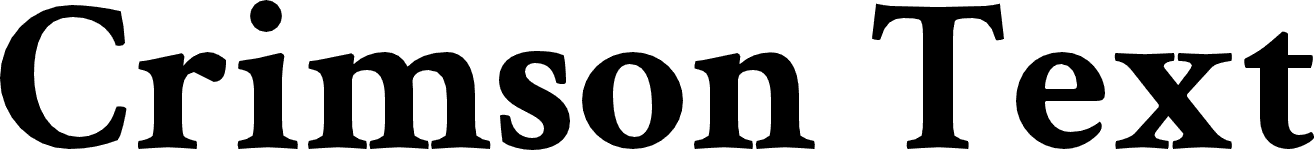 Crimson Text Bold font