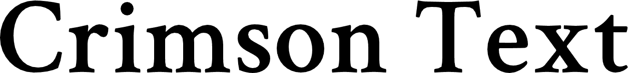 Crimson Text Semibold font