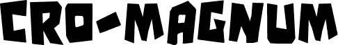 Cro-Magnum font | Fonts2u.com