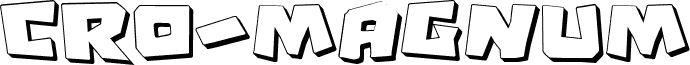 Cro-Magnum font | Fonts2u.com
