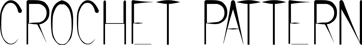CROCHET PATTERN font