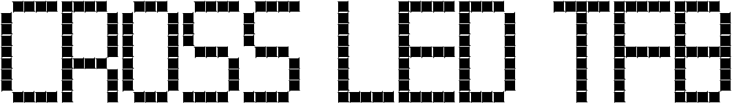 Cross led tfb bold font | Fonts2u.com