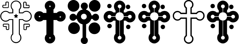Crosses Regular font