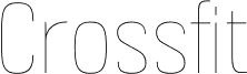 Crossfit Demo Thin font | Fonts2u.com