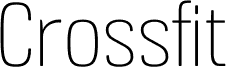 Crossfit Demo Bold font
