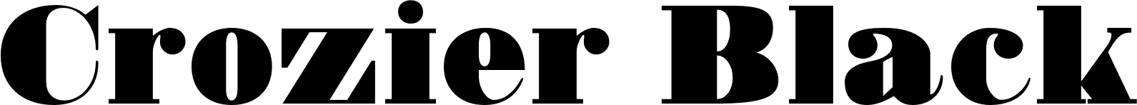 CrozierBlackCF-Regular font