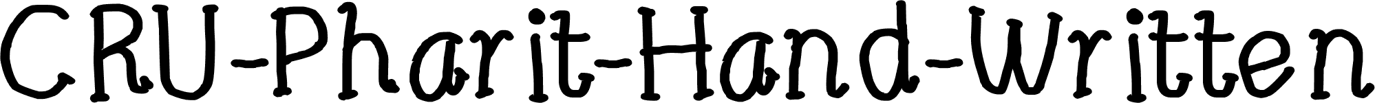 CRU-Pharit-Hand-Written v2 Bold font | Fonts2u.com