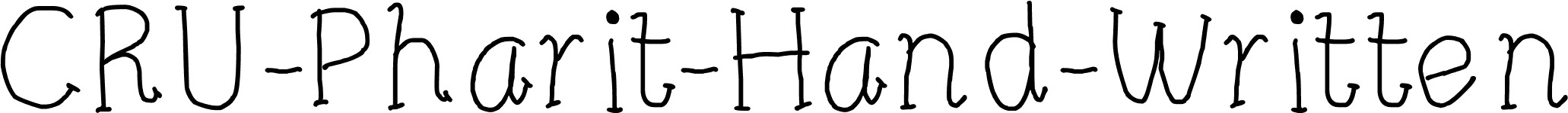 CRU-Pharit-Hand-Written v2 Regular font | Fonts2u.com