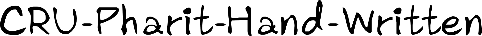 CRU-Pharit-Hand-Written font | Fonts2u.com
