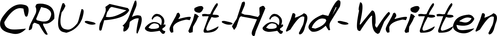 CRU-Pharit-Hand-WrittenItalic font | Fonts2u.com