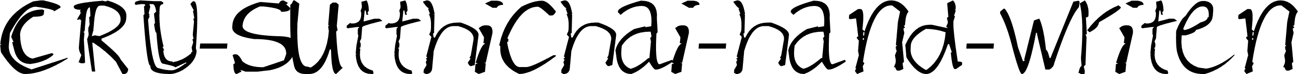 CRU-Sutthichai-hand-writen fuente | Fonts2u.com