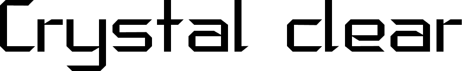 Crystal clear font | Fonts2u.com