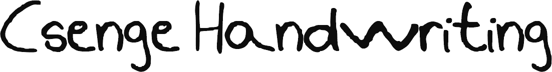 Csenge Handwriting Regular font | Fonts2u.com