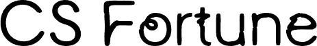CS Fortune Regular Demo font | Fonts2u.com