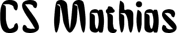 CS Mathias Regular Demo font | Fonts2u.com