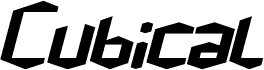 Cubical Demo Outline font