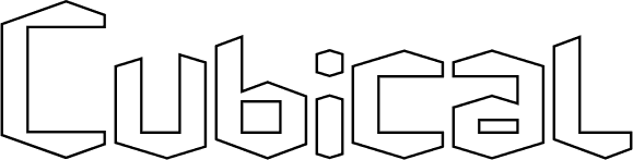 Cubical Demo Outline font | Fonts2u.com