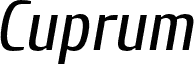 Cuprum Bold Italic font