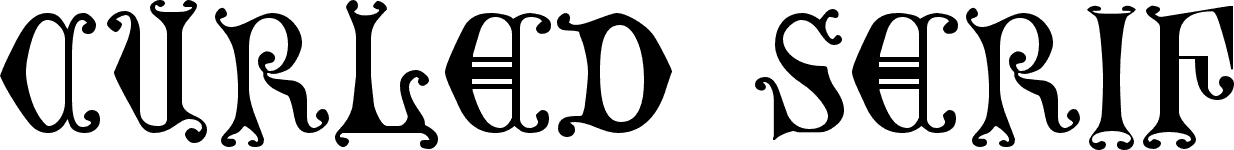 Curled Serif font