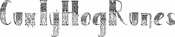 CurlyHogRunes Bold rune/celtic inspired font | Fonts2u.com