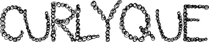 CurlyQue font