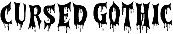 Cursed Gothic шрифт | Fonts2u.com