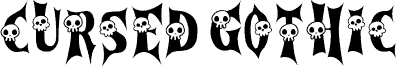 Cursed Gothic Drop 字体 | Fonts2u.com