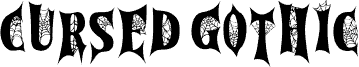 Cursed Gothic Witch font | Fonts2u.com